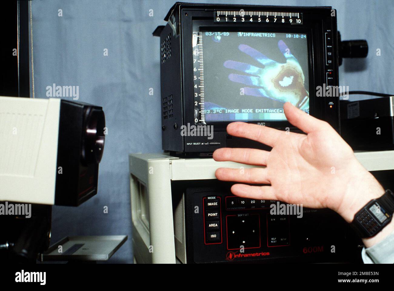 An overview of the infrared video camera used in pain studies at the ...