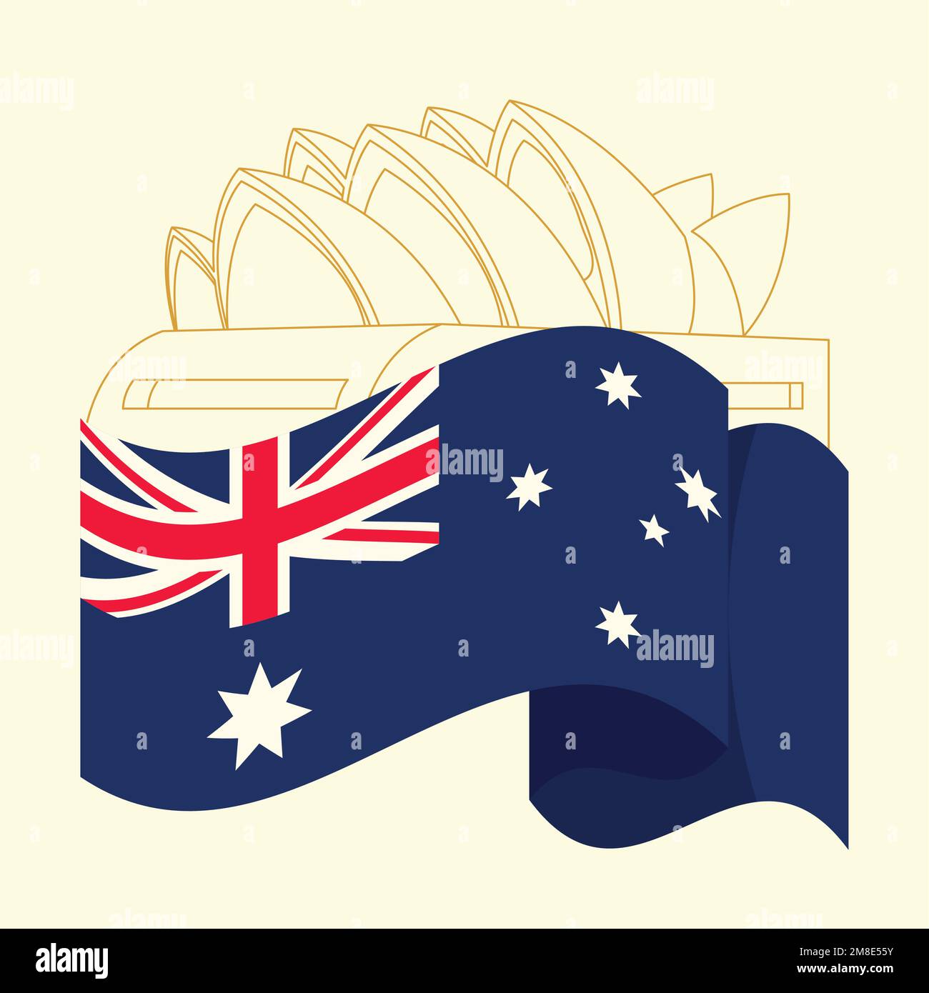 sydney opera and flag Stock Vector Image & Art - Alamy