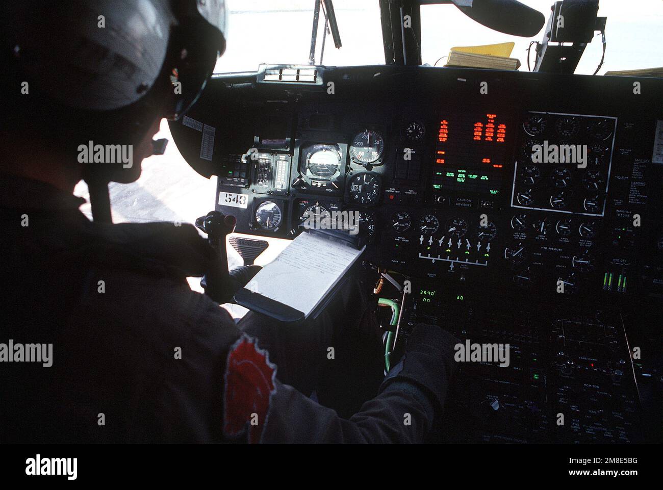 LT. Tim Bitzer, copilot of a Helicopter Mine Countermeasures Squadron ...