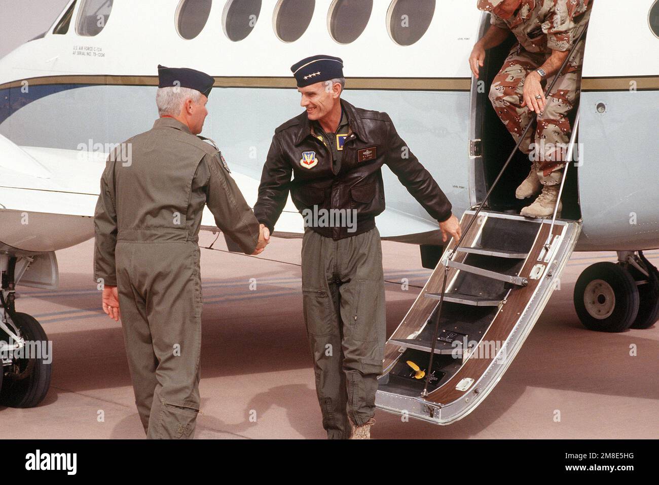 COL. Hal Hornburg, 4th Tactical Fighter Wing commander, welcomes GEN ...