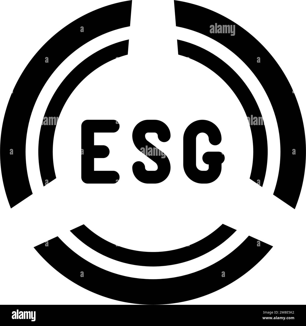 esg environmental social governance glyph icon vector illustration ...