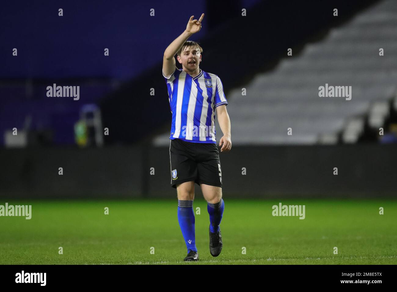 Sheffield, UK. 13th Jan, 2023. Josh Chapman #5 of Sheffield Wednesday ...
