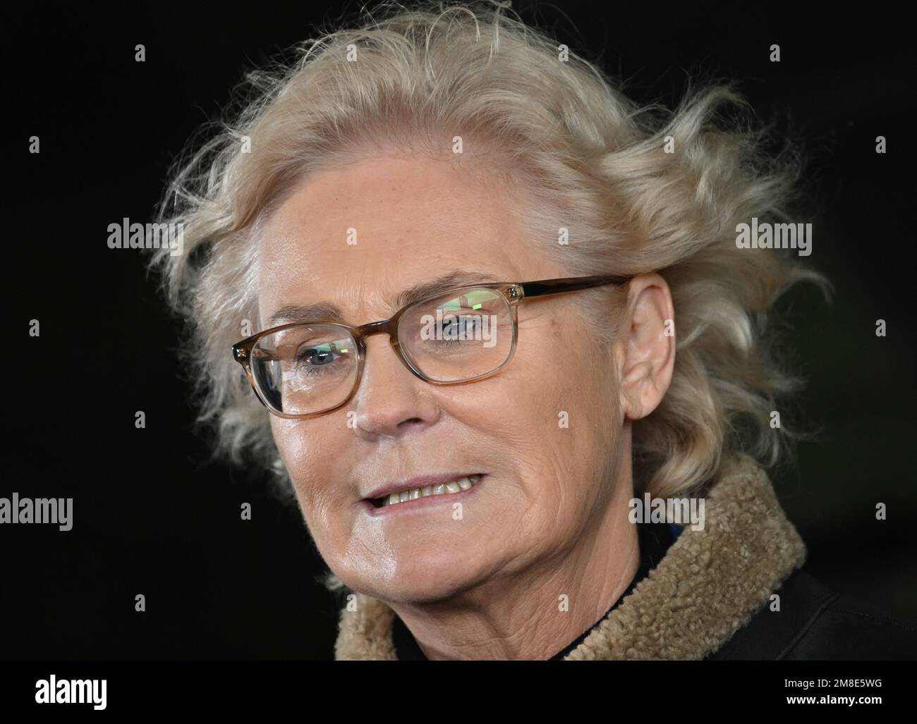 Marienberg, Germany. 12th Jan, 2023. Christine Lambrecht (SPD), Federal ...
