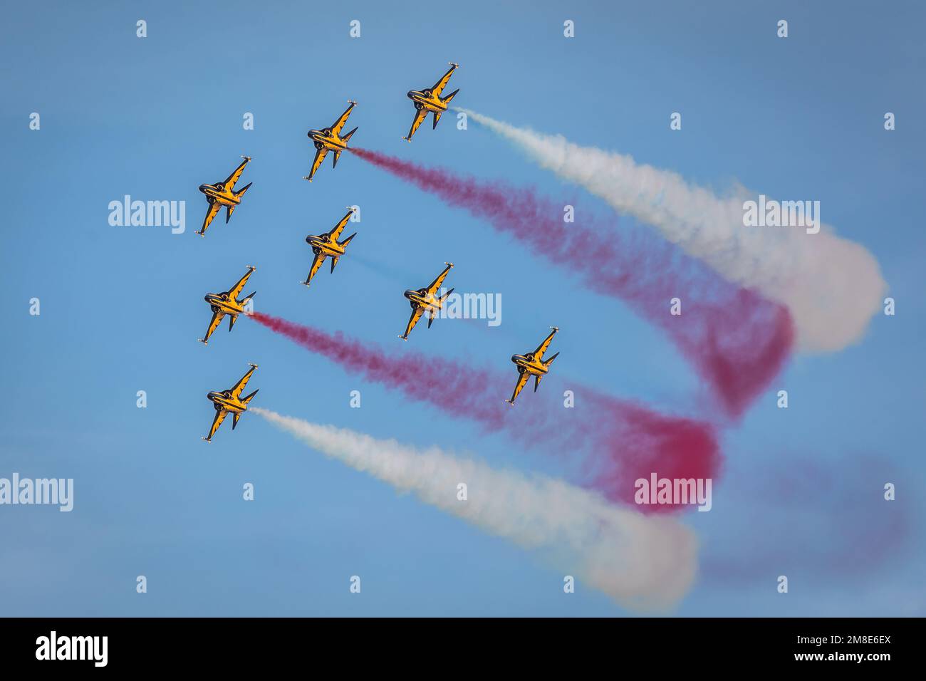 Republic of Korea Air Force Black Eagles aerobatic team, Old Warden ...