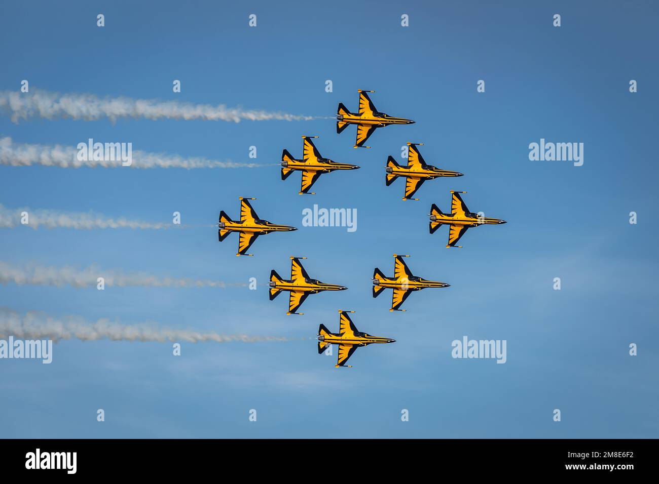Republic of Korea Air Force Black Eagles aerobatic team, Old Warden ...