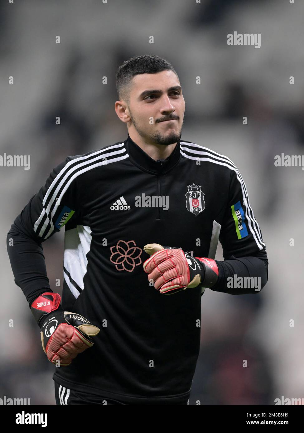 ISTANBUL - Besiktas JK goalkeeper Emre Bilgin during the Turkish Super ...