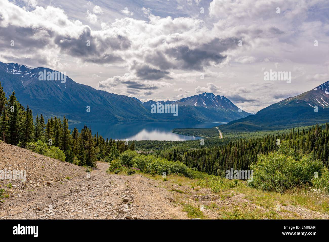 Landscape views near Alaska, Yukon border in summer Stock Photo - Alamy