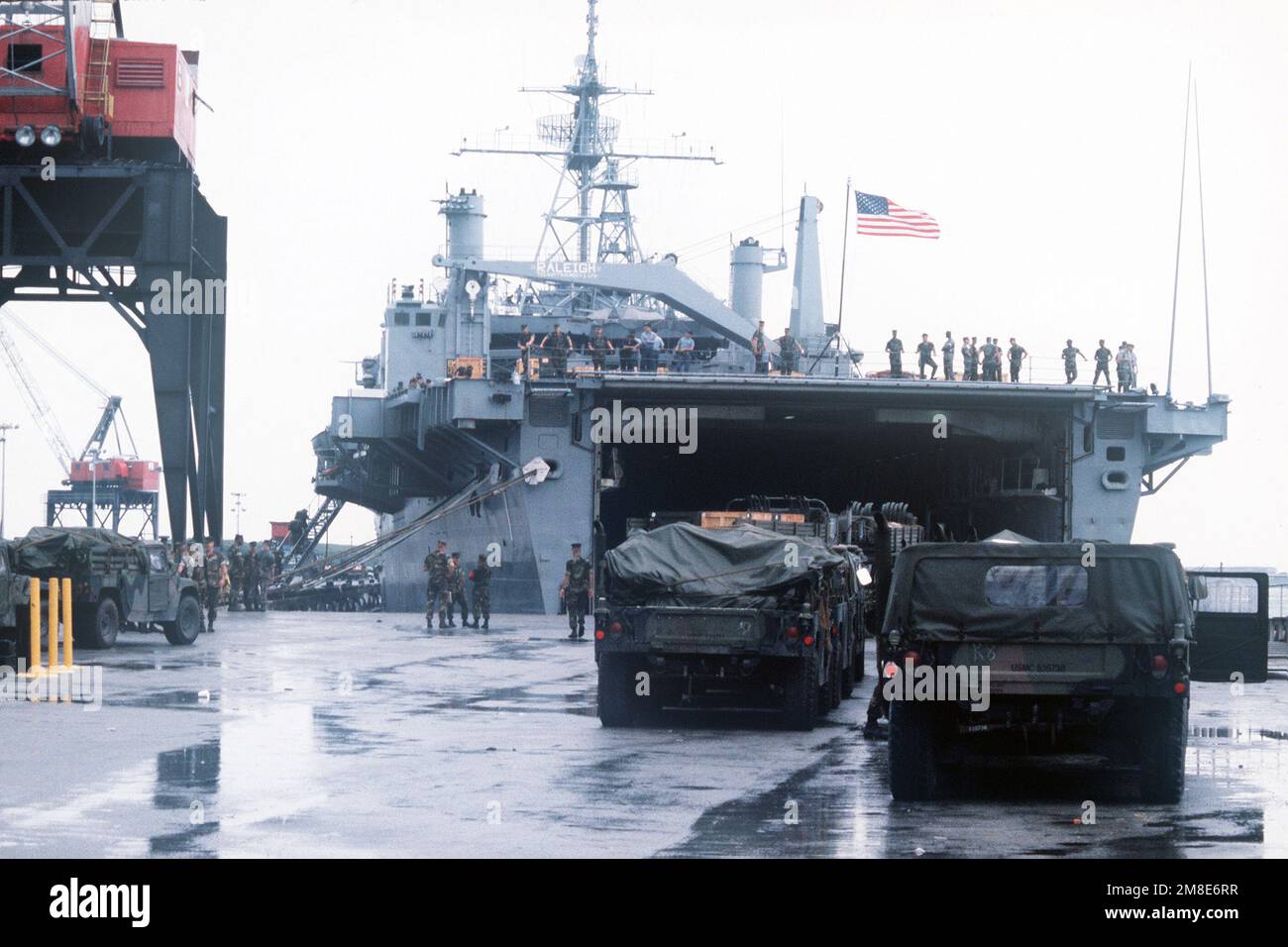 Marines of Marine Corps Air Station, Cherry Point, watch from the ...