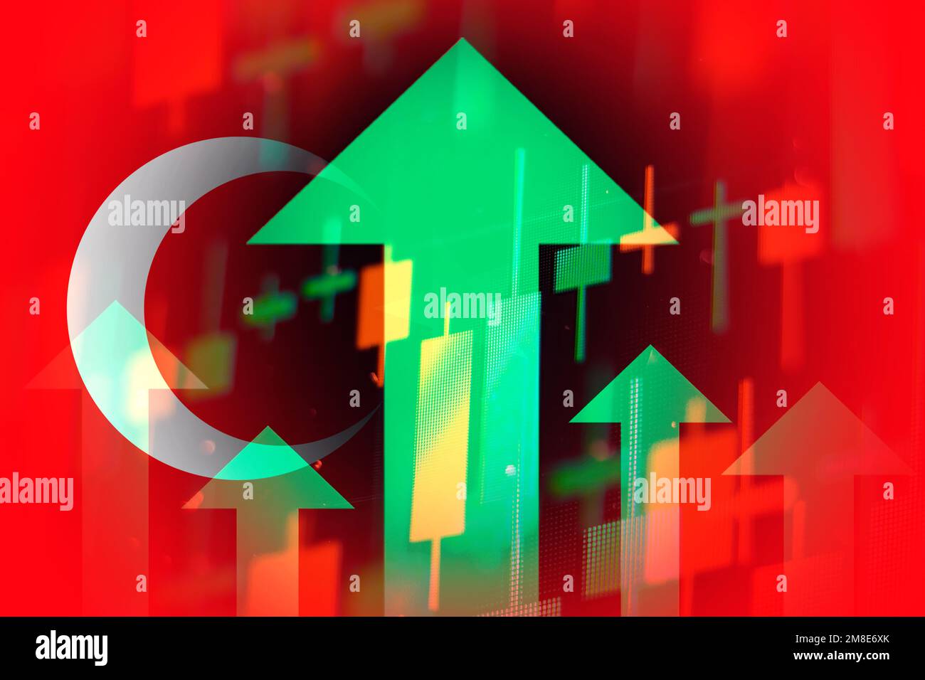 Turkey flag arrow hi-res stock photography and images - Alamy