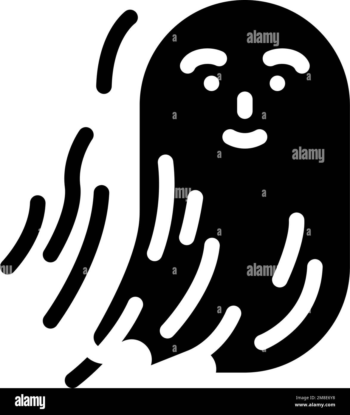fly ghost glyph icon vector illustration Stock Vector Image & Art - Alamy
