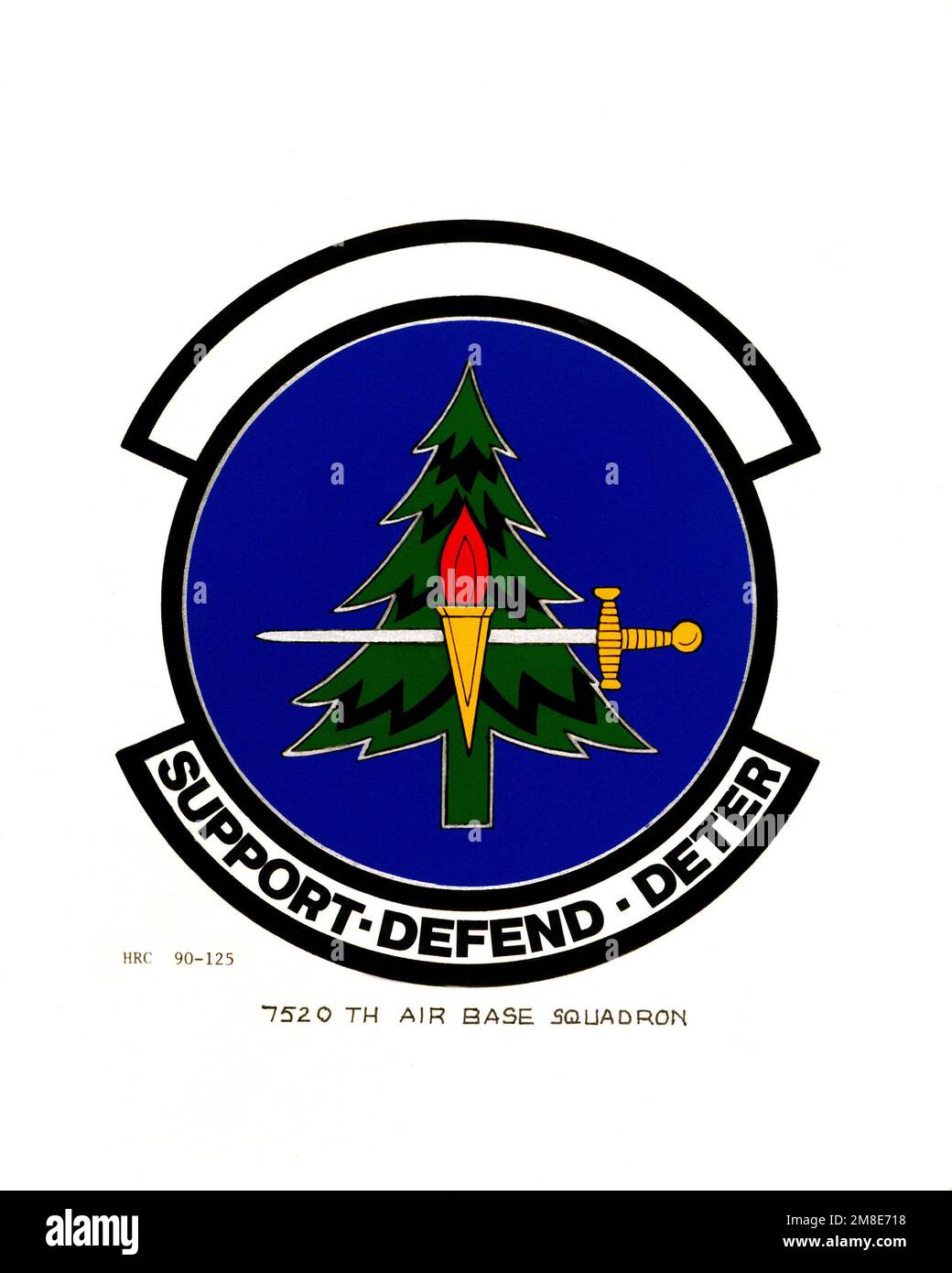 Approved insignia for: 7520th Air Base Squadron. Country: Unknown Stock ...