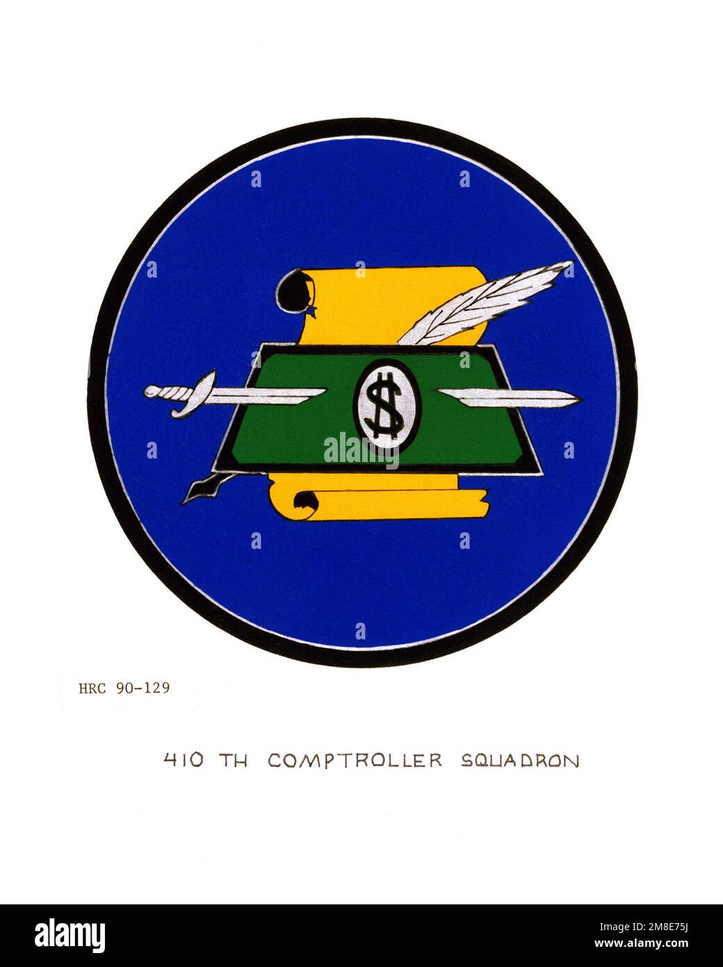 Approved insignia for: Comptroller Squadron. Country: Unknown Stock ...
