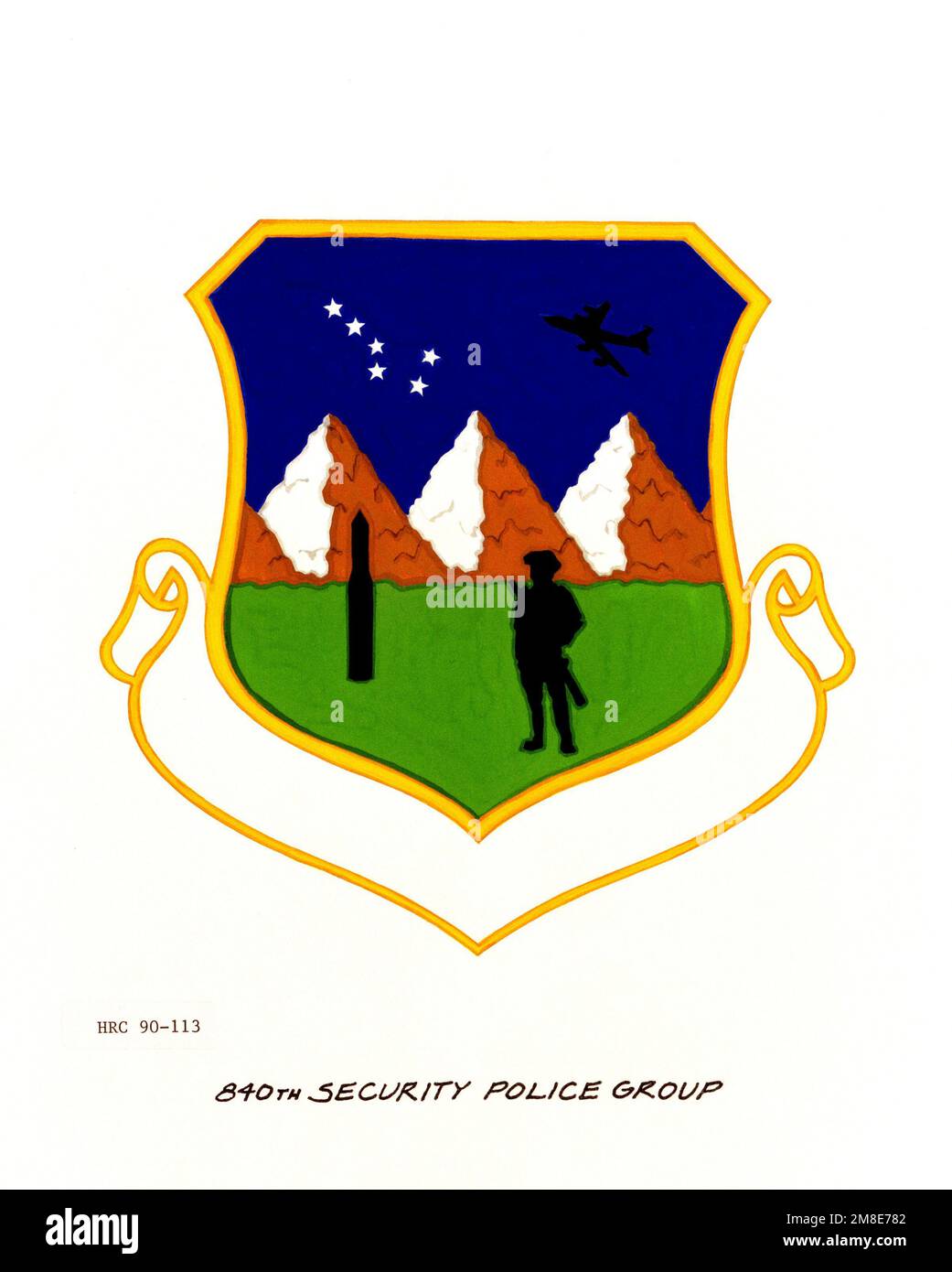 Approved insignia for: 840th Security Police Group. Country: Unknown ...
