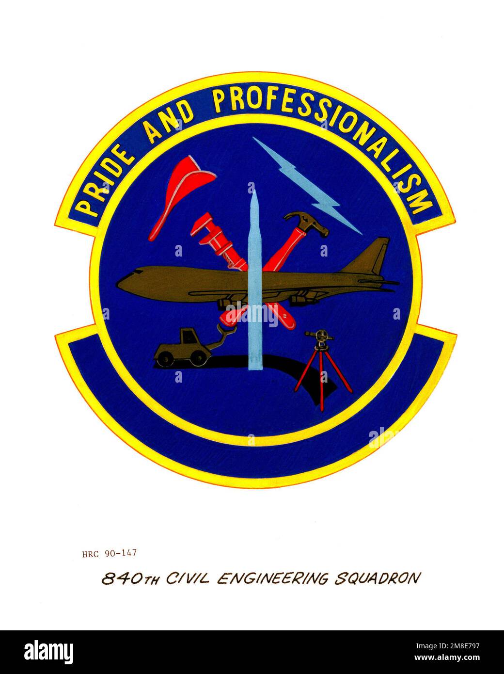 Approved insignia for: 840th Civil Engineering Squadron. Country ...