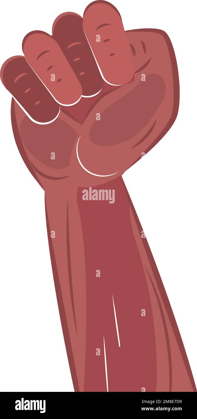 Isolated sketch of a protesting hand Vector Stock Vector Image & Art ...