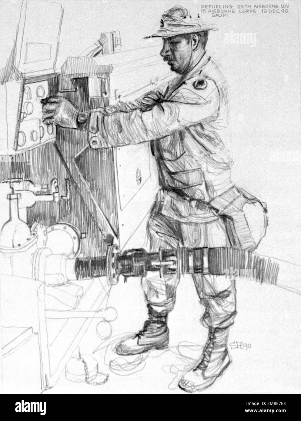 Artwork: "Refueling". Artist: Sieger Hartgers. Catalog Number: 2.2.91 ...