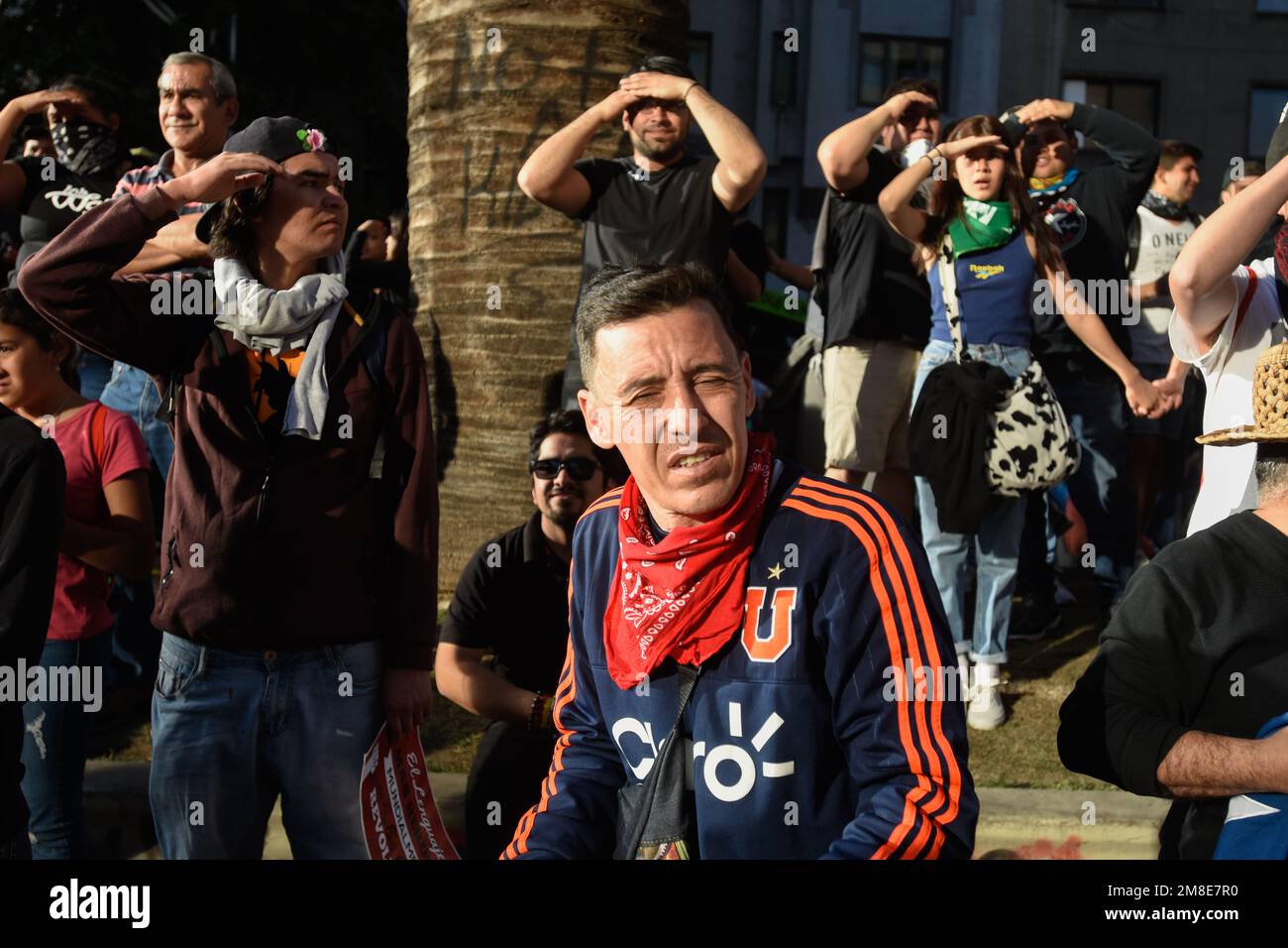 social outbreak in chile 2019 Stock Photo - Alamy