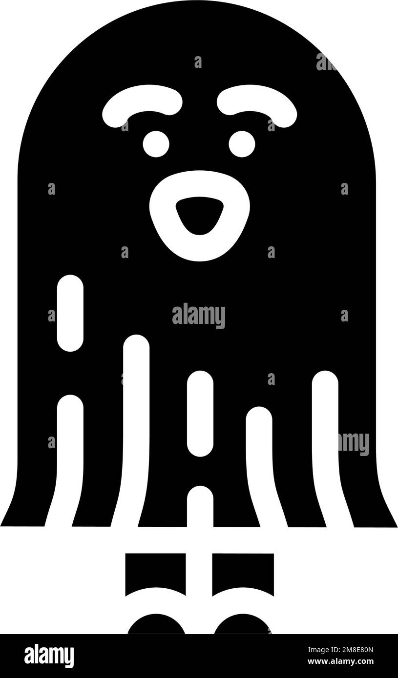 costume ghost glyph icon vector illustration Stock Vector Image & Art ...