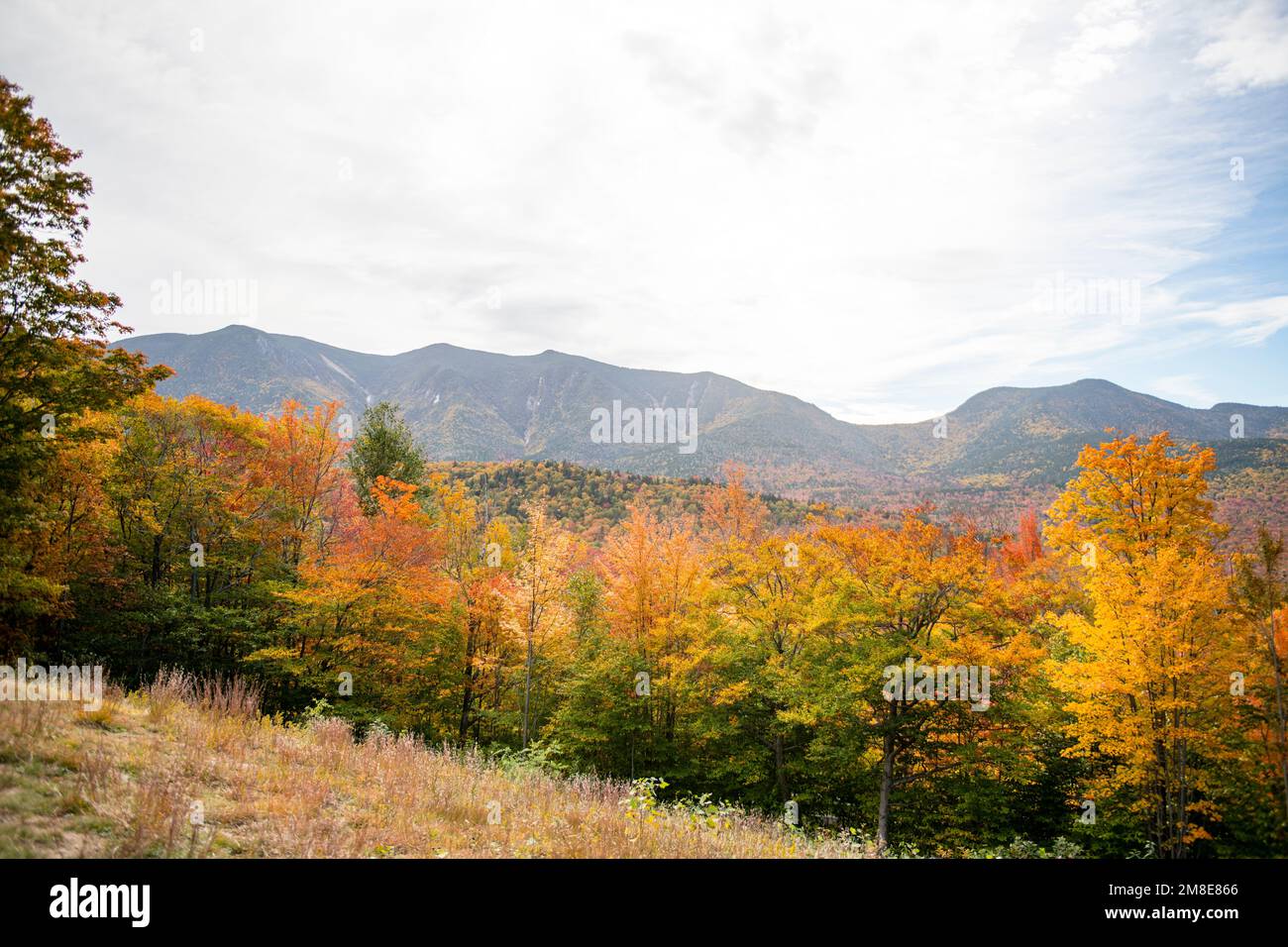 Fall Foliage at Hancock Overlook along the Kancamagus Highway NH Stock ...