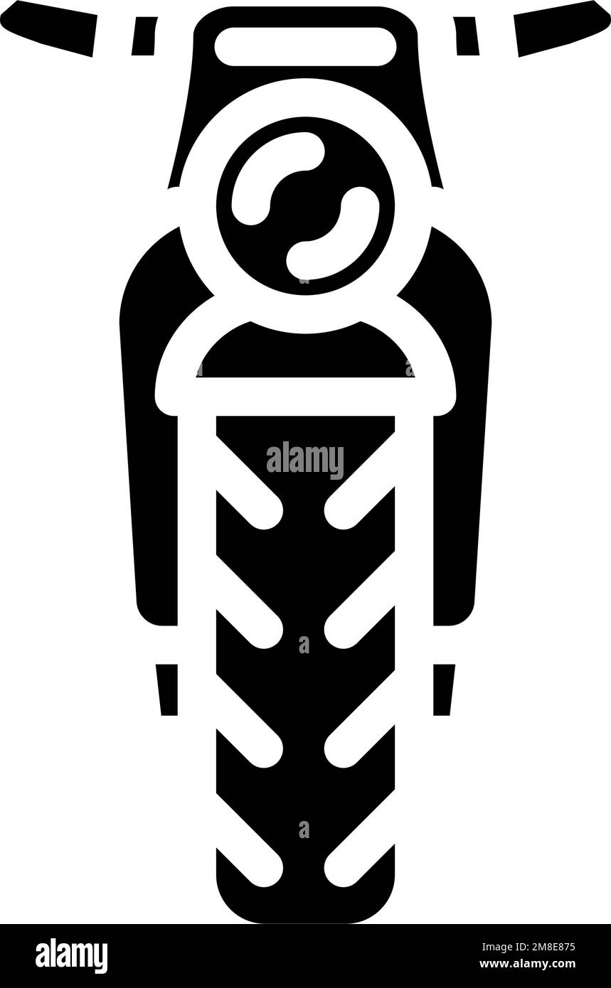 motorcycle transport vehicle glyph icon vector illustration Stock ...