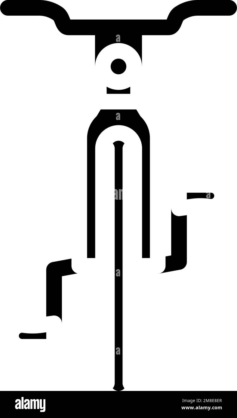 bicycle transport vehicle glyph icon vector illustration Stock Vector ...