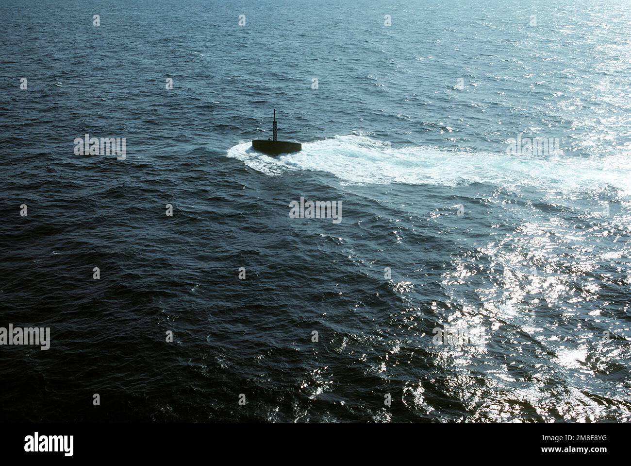 A top of the sail of the nuclear-powered attack submarine USS PHOENIX ...