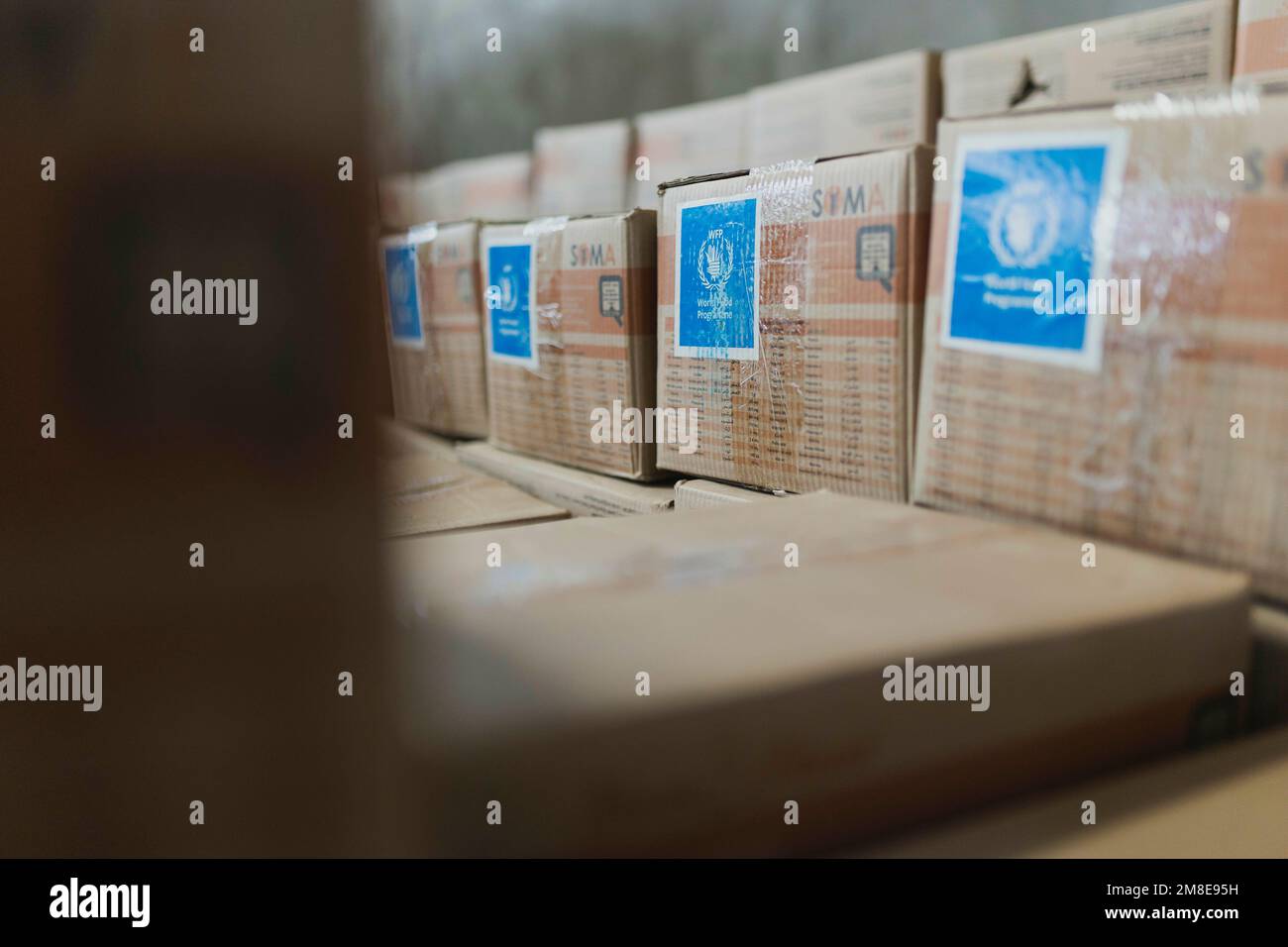 World Food Program (WFP) grain warehouse in Adama, 01/12/2023 Stock ...