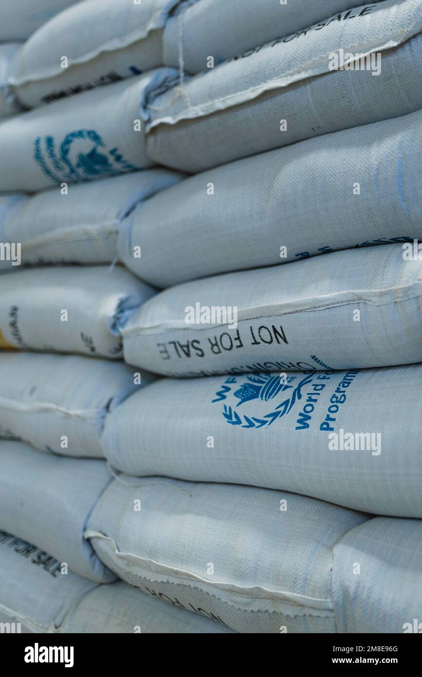 World Food Program (WFP) grain warehouse in Adama, 01/12/2023 Stock ...