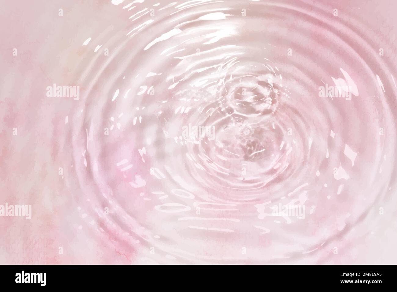 Vector pink water drop circle ripple background Stock Vector Image ...