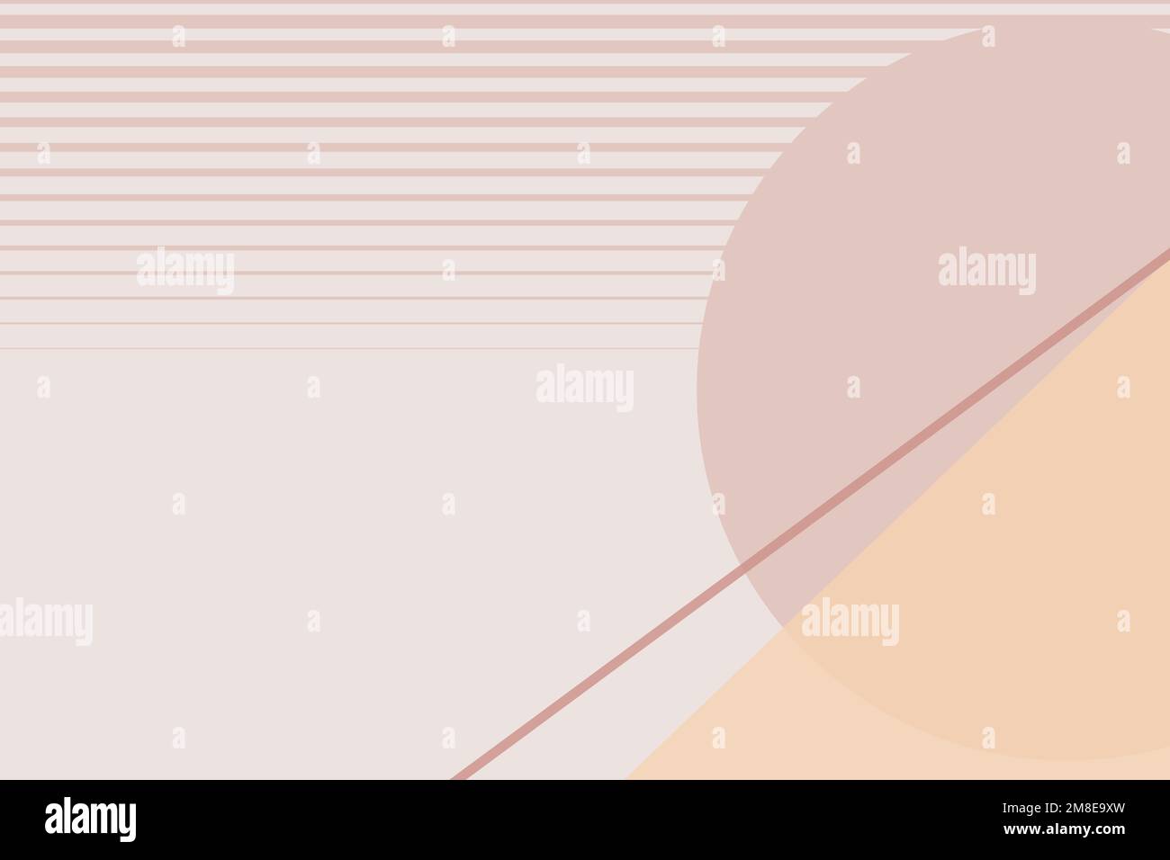Moon geometric scenery background vector in pastel pink and orange ...
