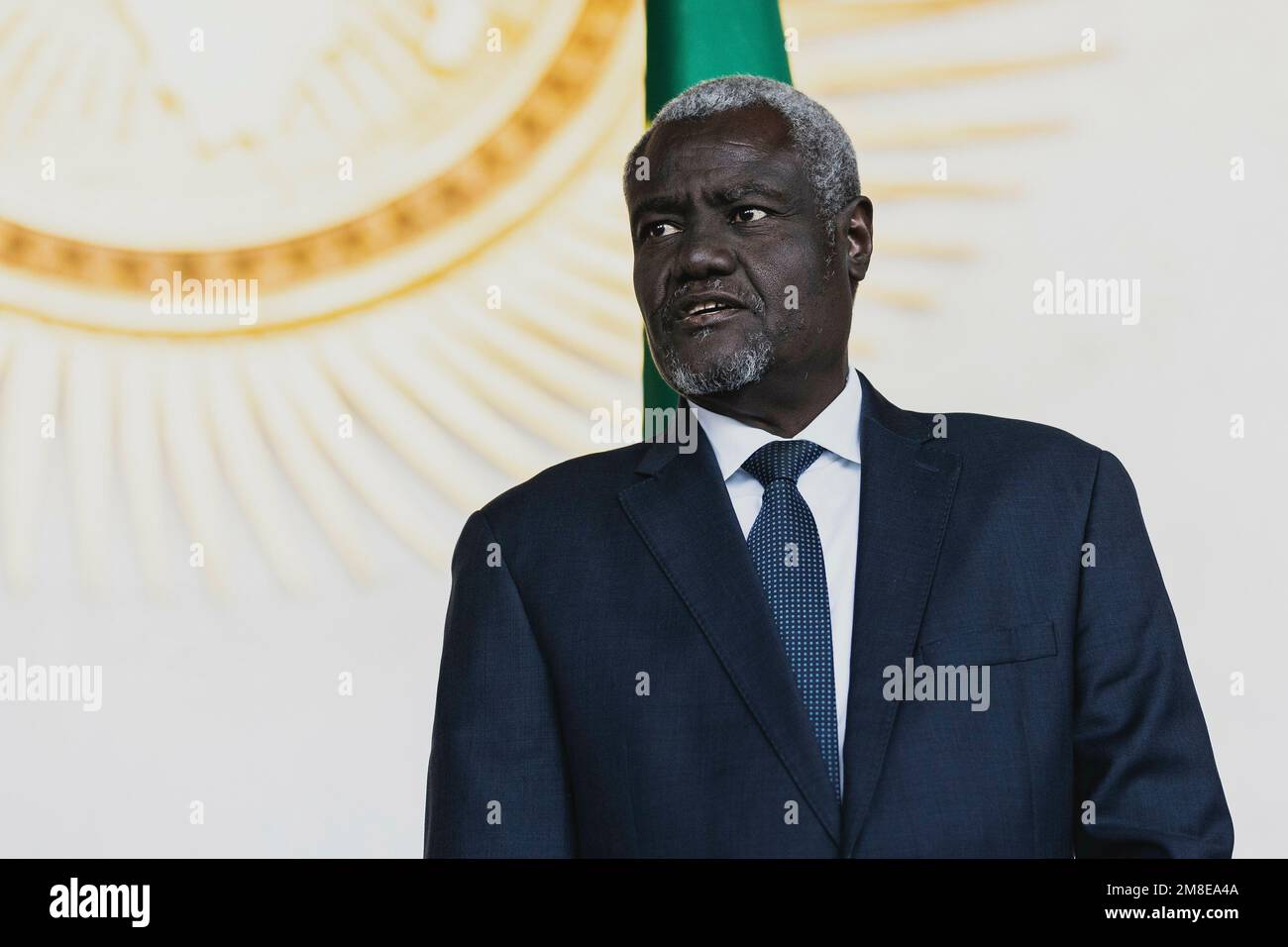 Addis Ababa, Ethiopia . 13th Jan, 2023. Moussa Faki Mahamat, Chair of ...