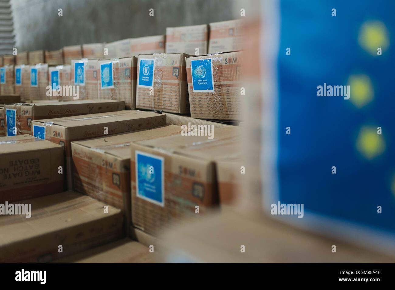 World Food Program (WFP) grain warehouse in Adama, 01/12/2023 Stock ...