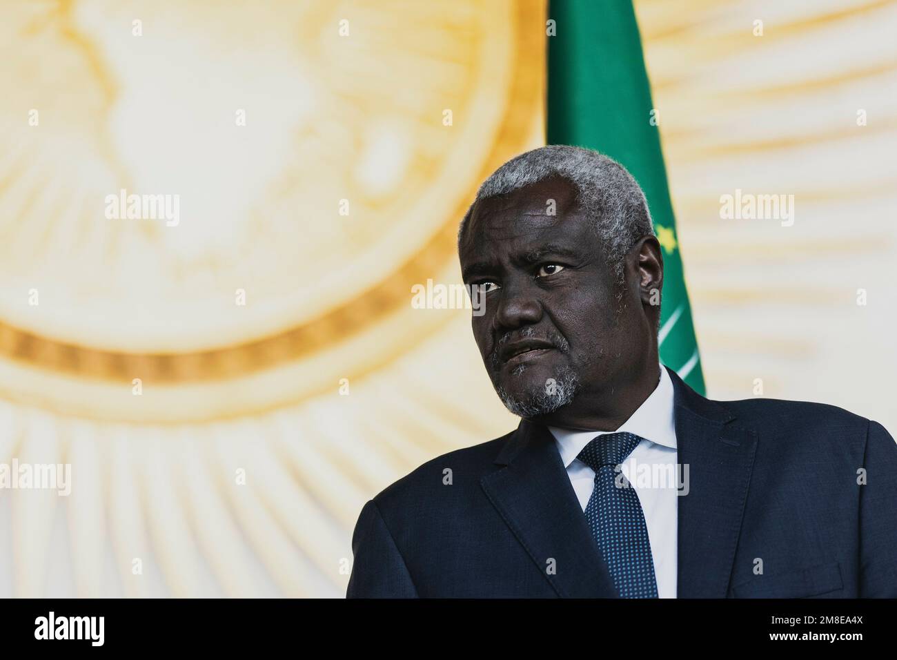 Addis Ababa, Ethiopia . 13th Jan, 2023. Moussa Faki Mahamat, Chair of ...