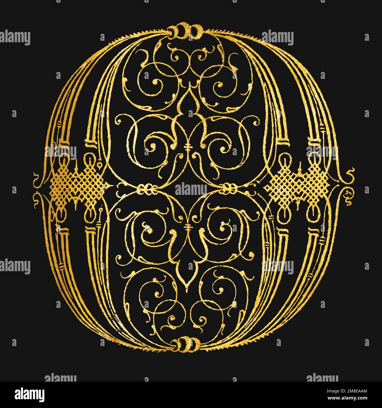 Vector O filigree script alphabet calligraphy Stock Vector Image & Art ...