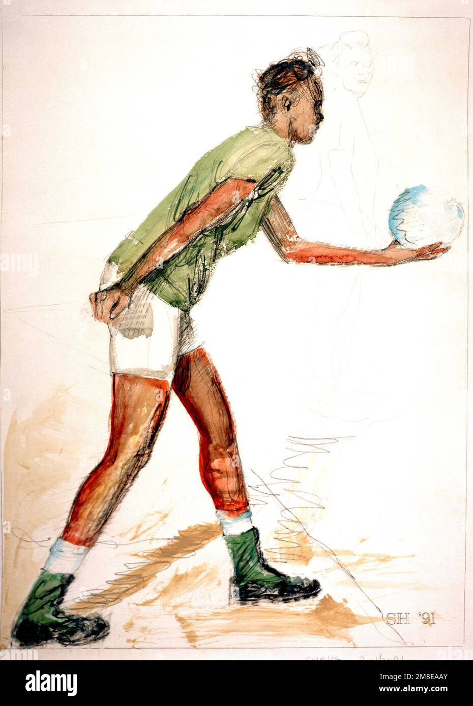 Artwork: "Playing Volleyball II". Artist: Sieger Hartgers. Catalog ...