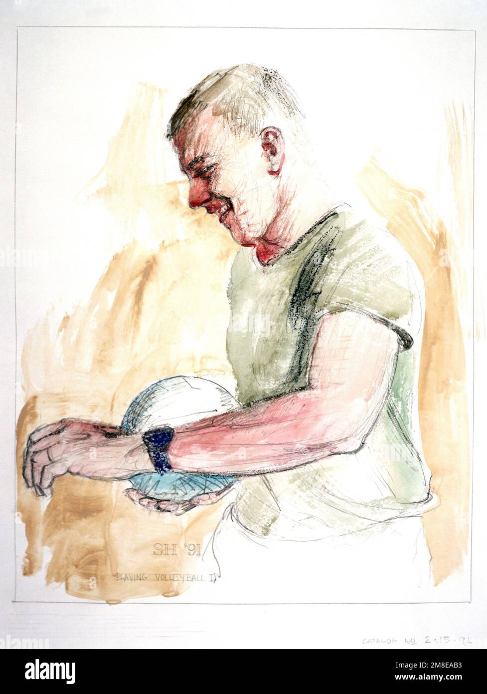 Artwork: "Playing Volleyball I". Artist: Sieger Hartgers. Catalog ...