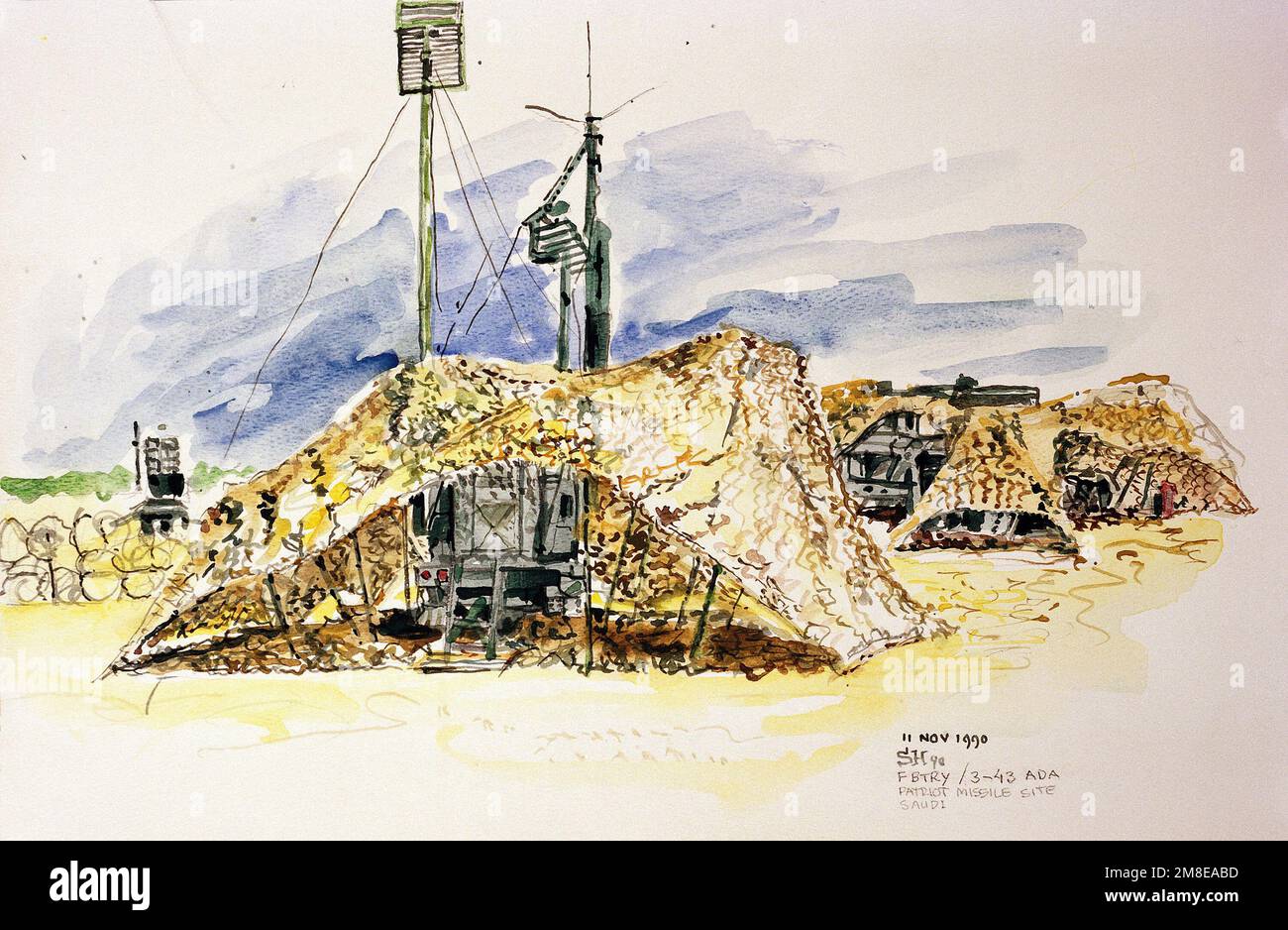 Artwork: "Patriot Missile Site". Artist: Sieger Hartgers. Catalog ...
