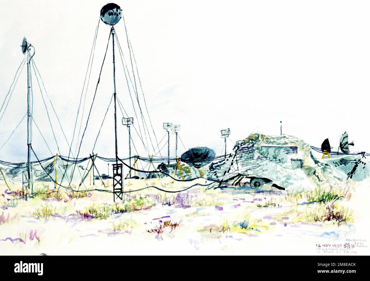 Artwork: "Radar at 18th AB Corps". Artist: Sieger Hartgers. Catalog ...