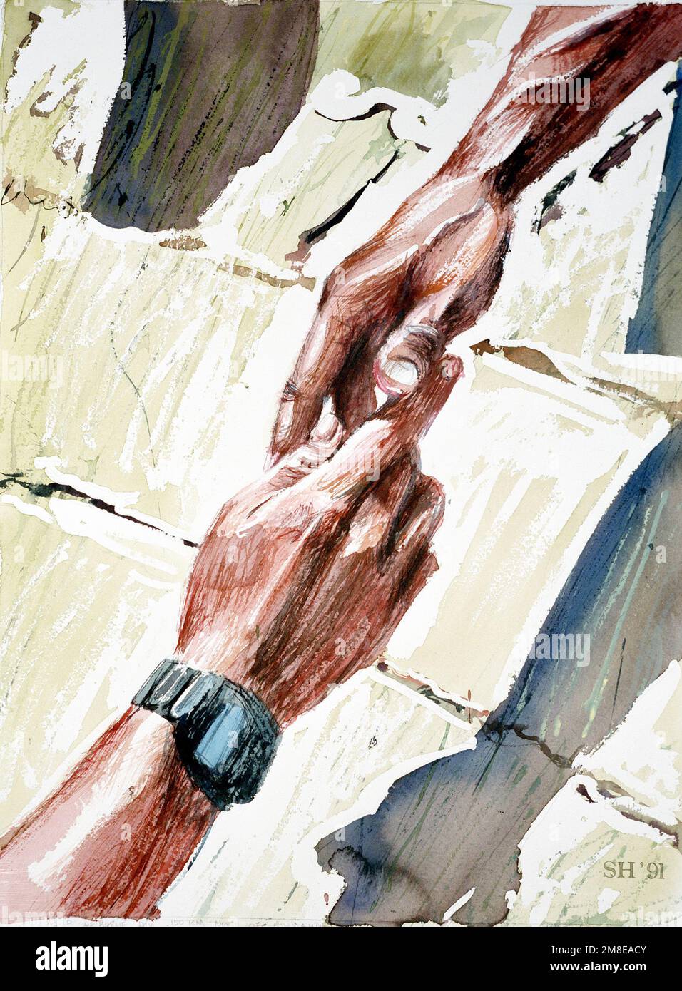 Artwork: "82nd Airborne Div. Scaling the Wall". Artist: Sieger Hartgers ...