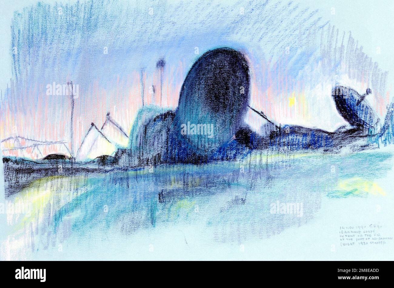 Artwork: "18th Airborne Corps in Front of HQ". Artist: Sieger Hartgers ...