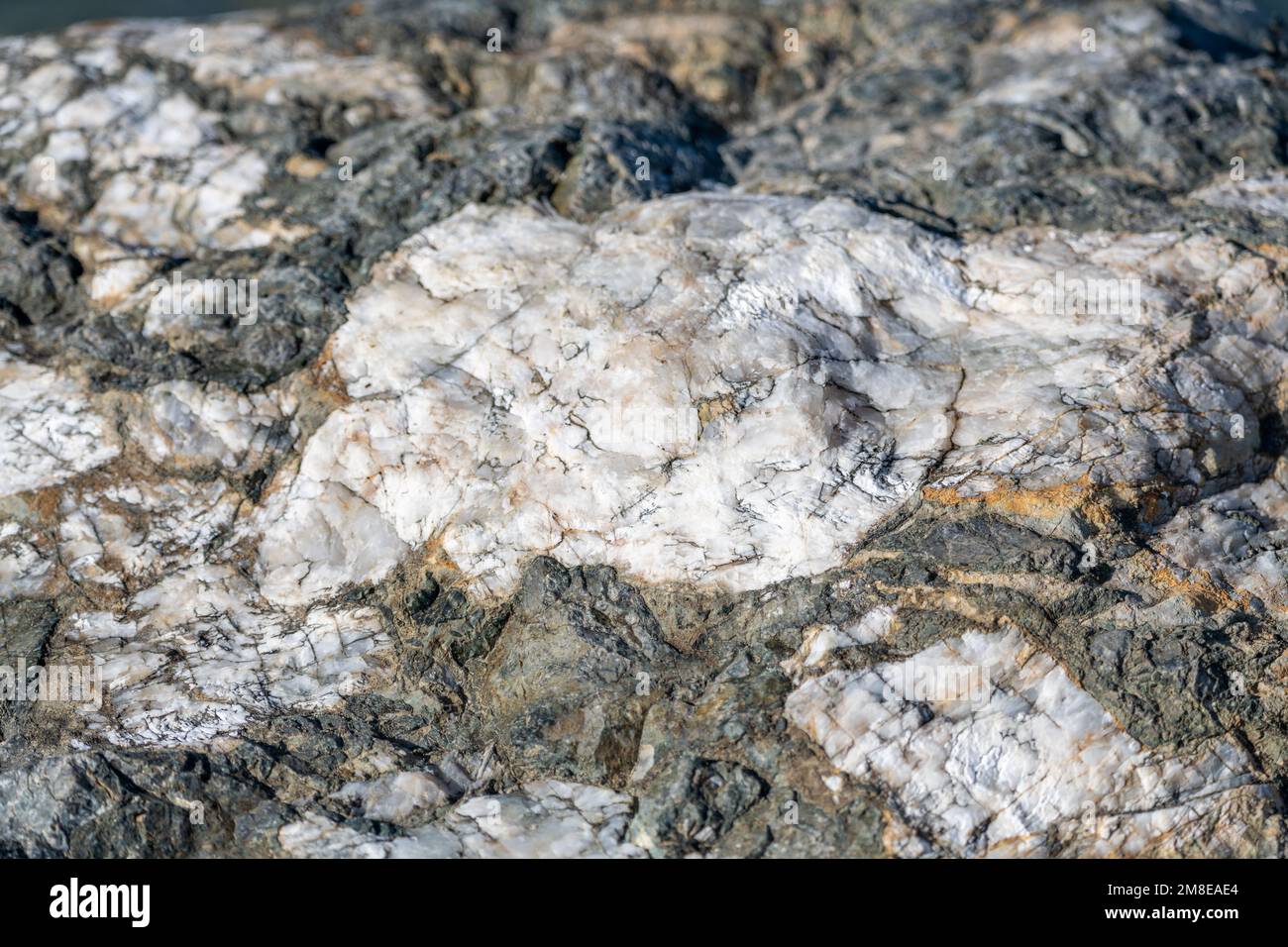 Natural quartz texture seen in northern Canada. Beautiful background ...