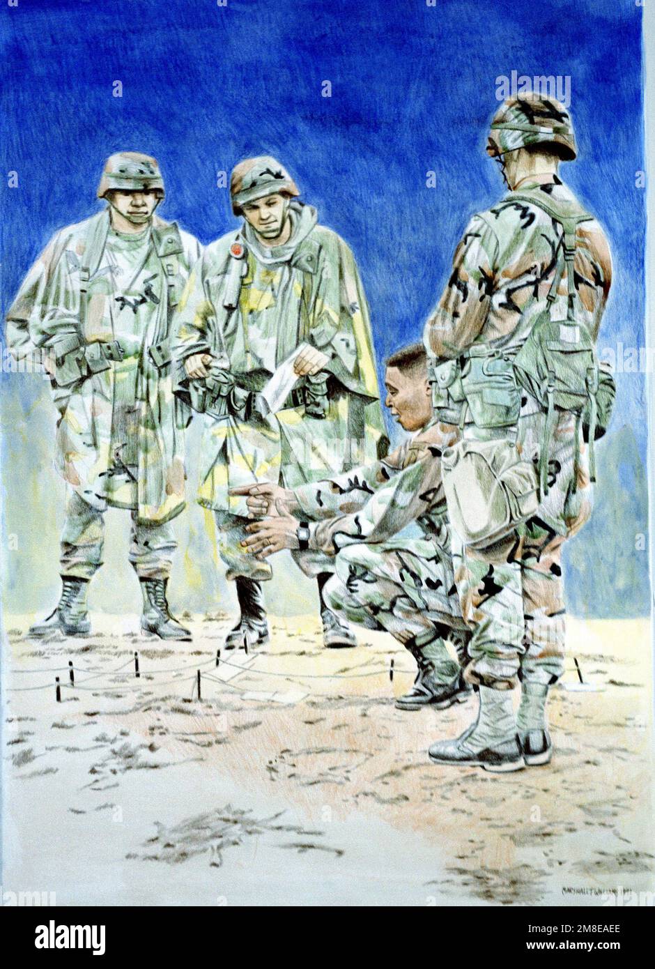 Artwork: "Recon in the Morning". Artist: Marshall T. Williams. Catalog ...