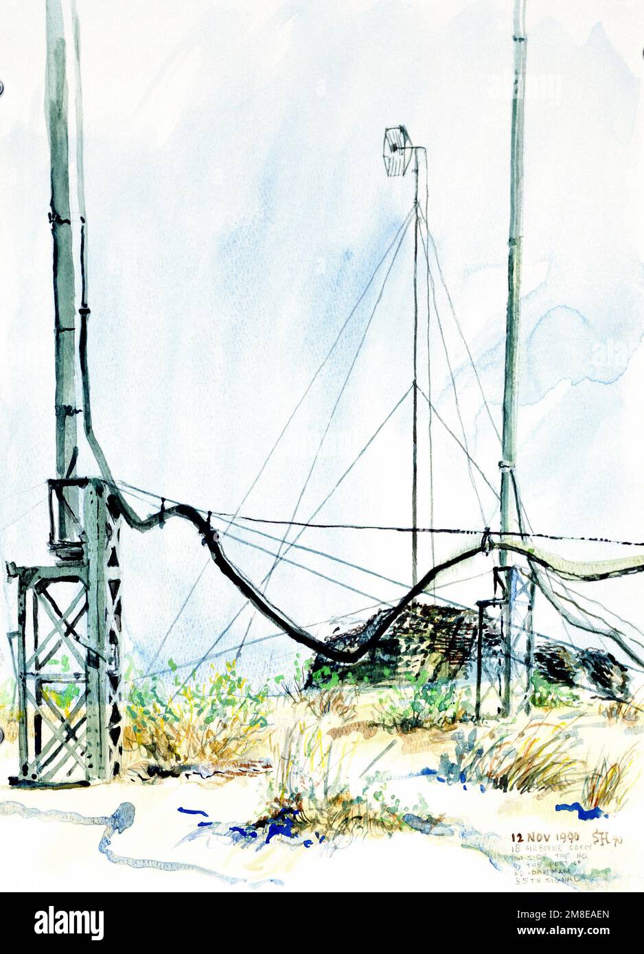 Artwork: "Radar at XVIII AB Corps". Artist: Sieger Hartgers. Catalog ...