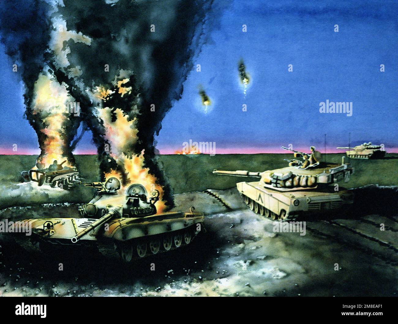 Artwork: "Night Attack". Artist: Mario Acevedo. Catalog Number: 8.4.91 ...