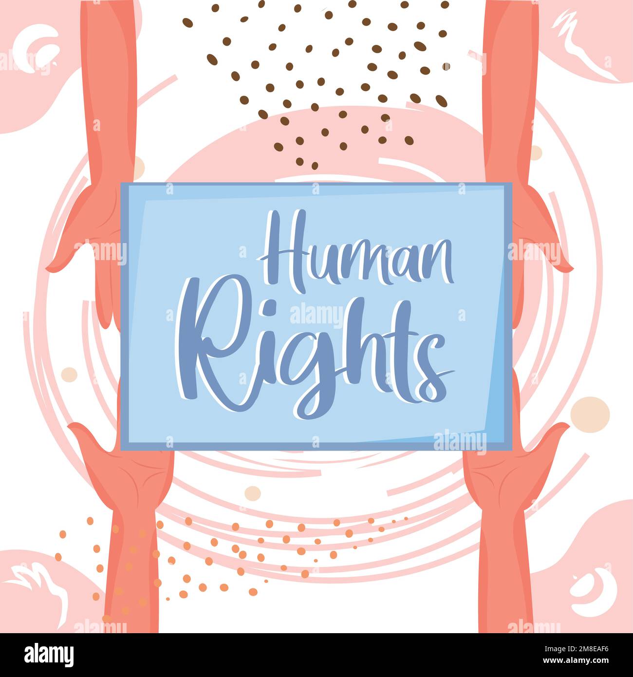 Human protest hold hands Stock Vector Images - Alamy