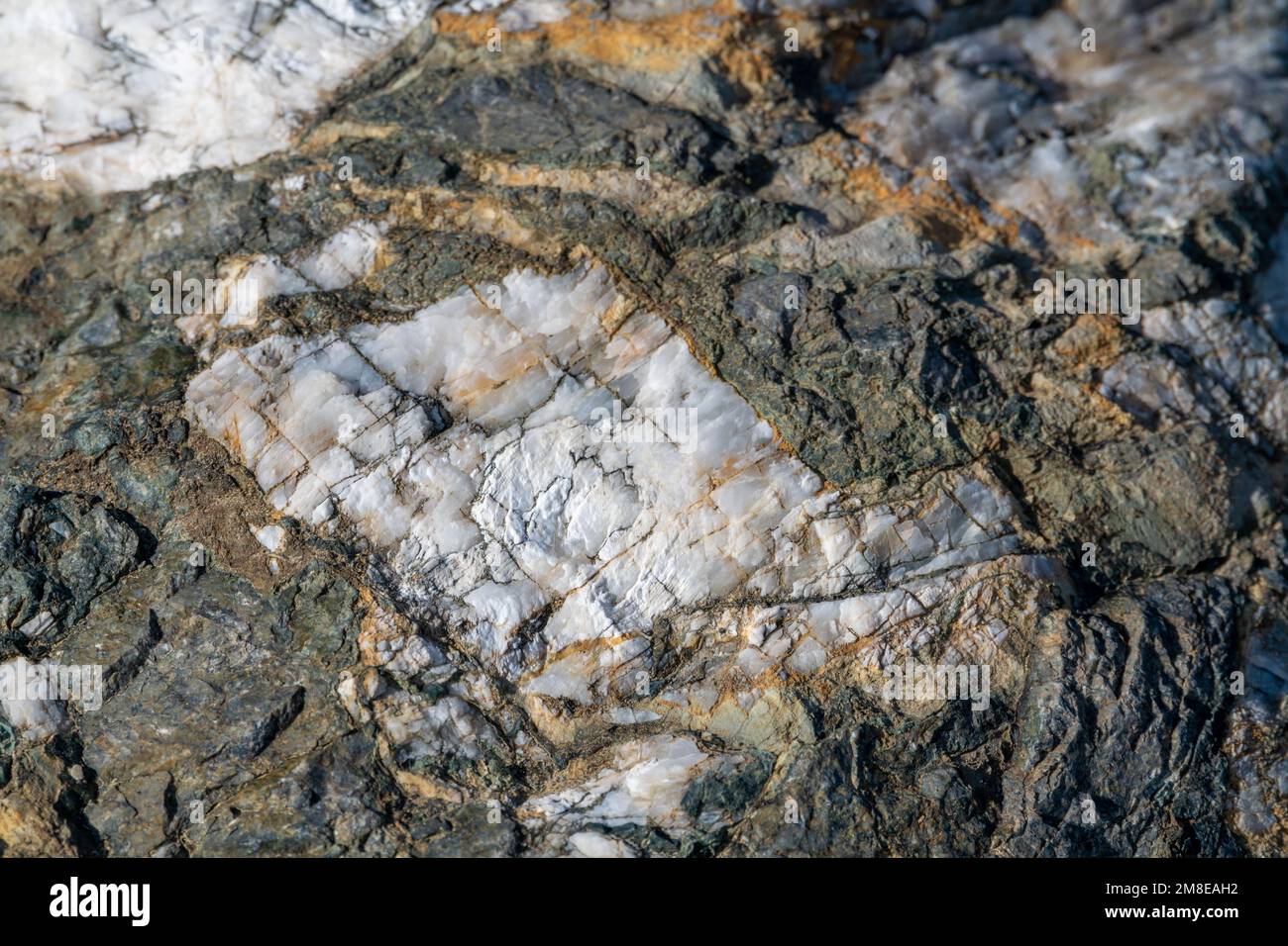 Natural quartz texture seen in northern Canada. Beautiful background ...