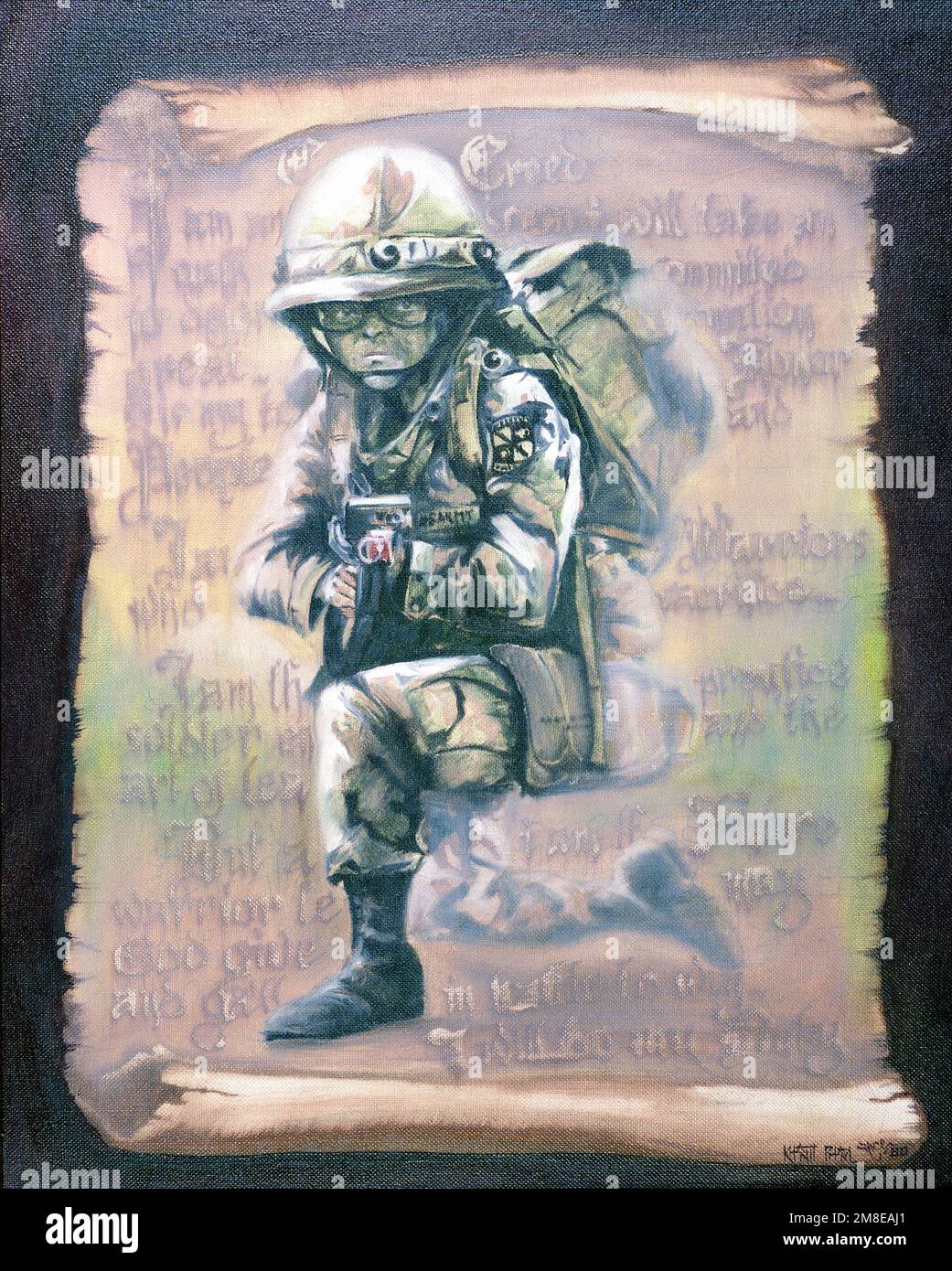 Artwork: "Cadet Creed" Artist: Khann Pham Catalog Number: 12.3.90 U.S ...