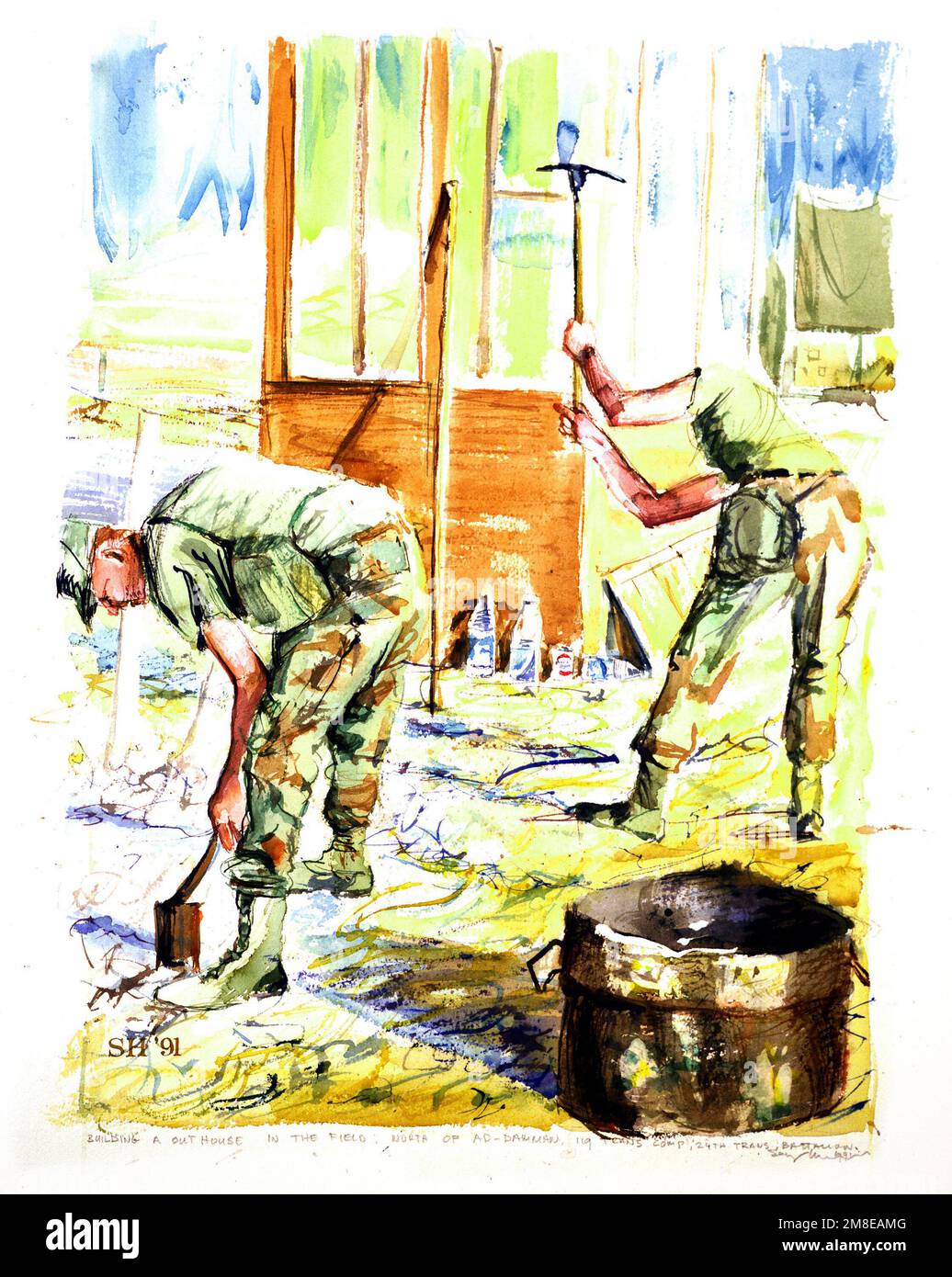 Artwork: "Building an Outhouse" Artist: Sieger Hartgers Catalog Number ...