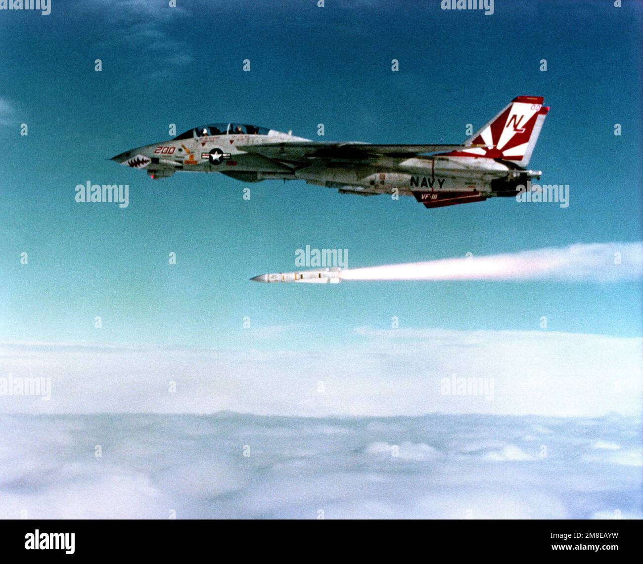 A US Navy F-14 Tomcat from the Fighter Squadron 111 (VF-111 ...