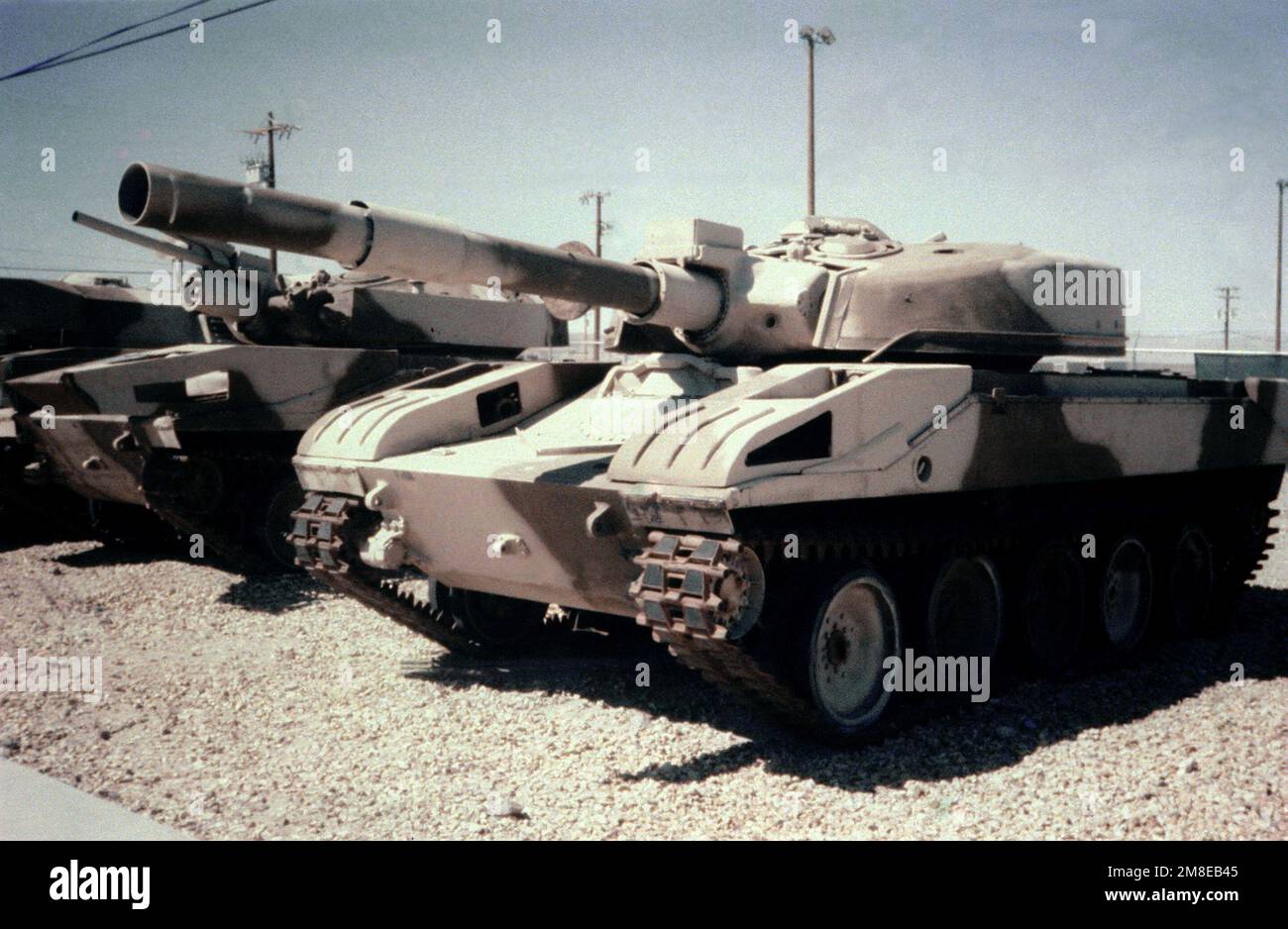 Left front view, on display, M551 modified to resemble a Soviet ASU-85 ...